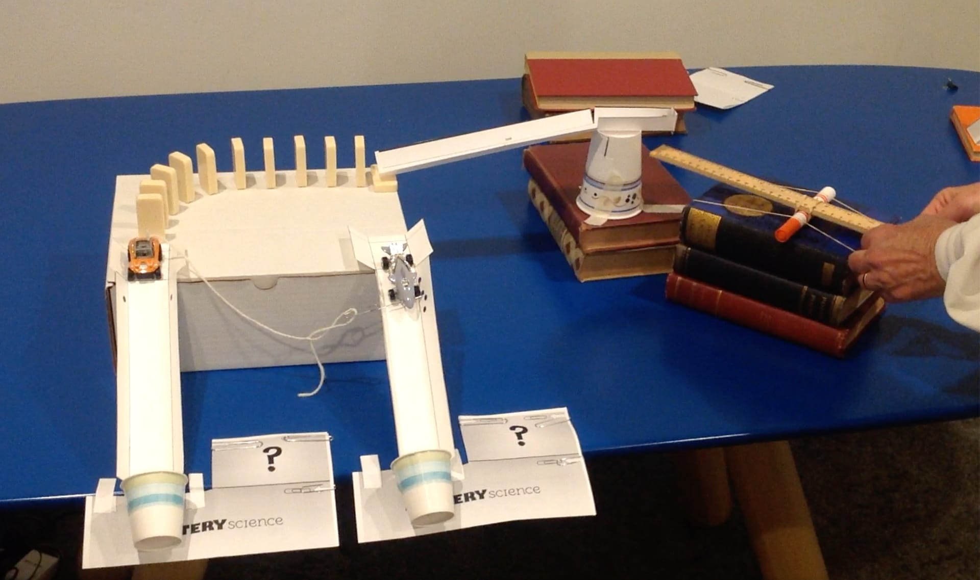 Could you knock down a building using only dominoes?