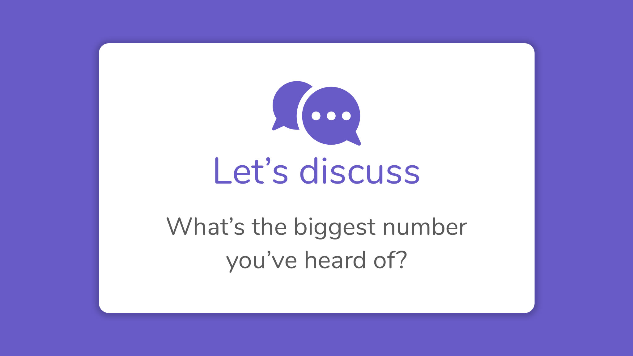 What's the biggest number? - Mystery Science