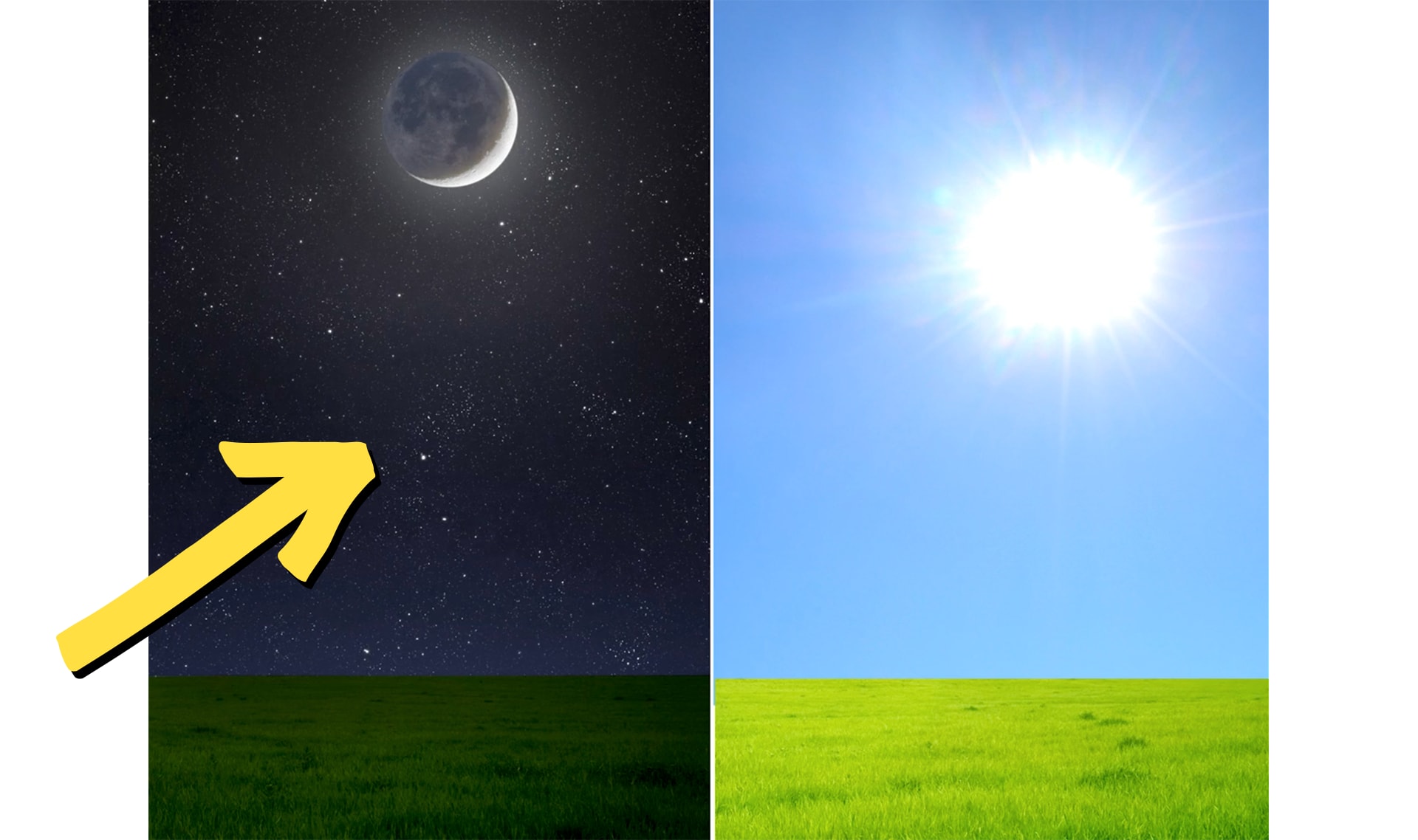 Why do the stars come out at night?