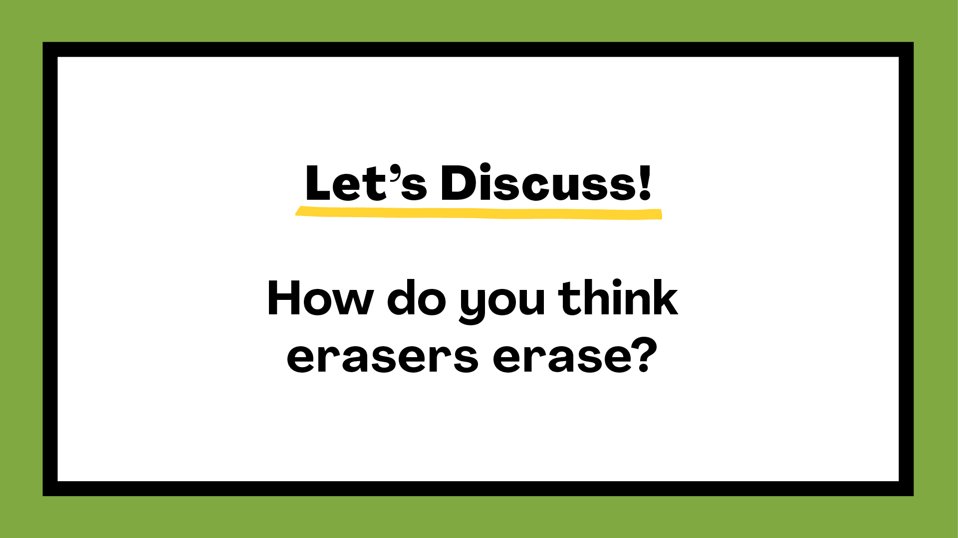 How do erasers erase? - Mystery Science