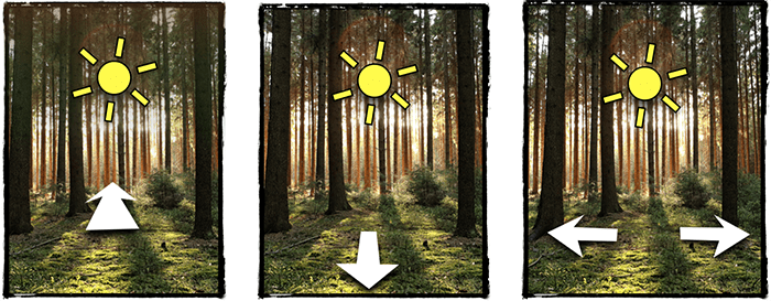 How can the Sun help you if you're lost?