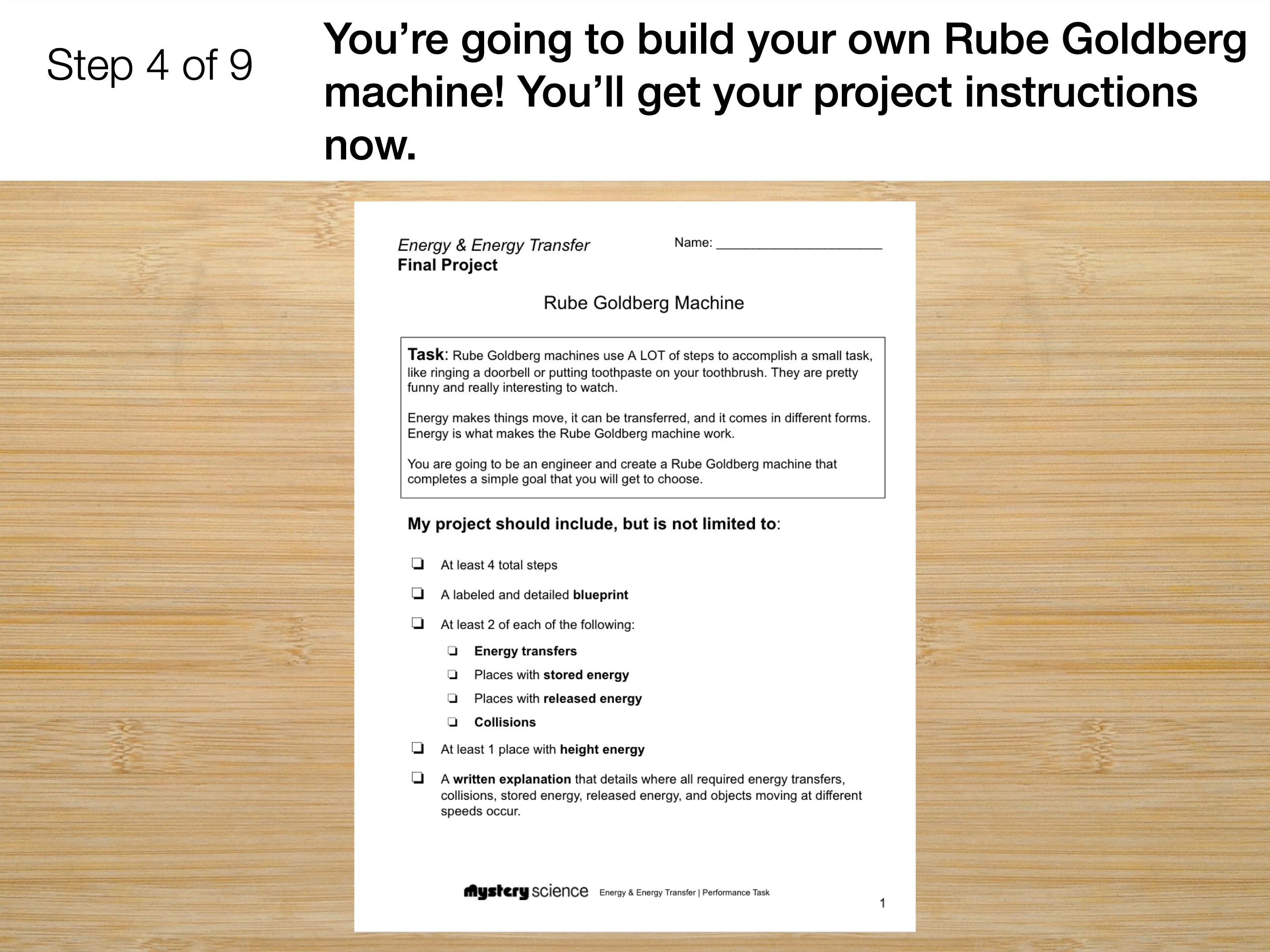 Can you design and build your own Rube Goldberg machine?